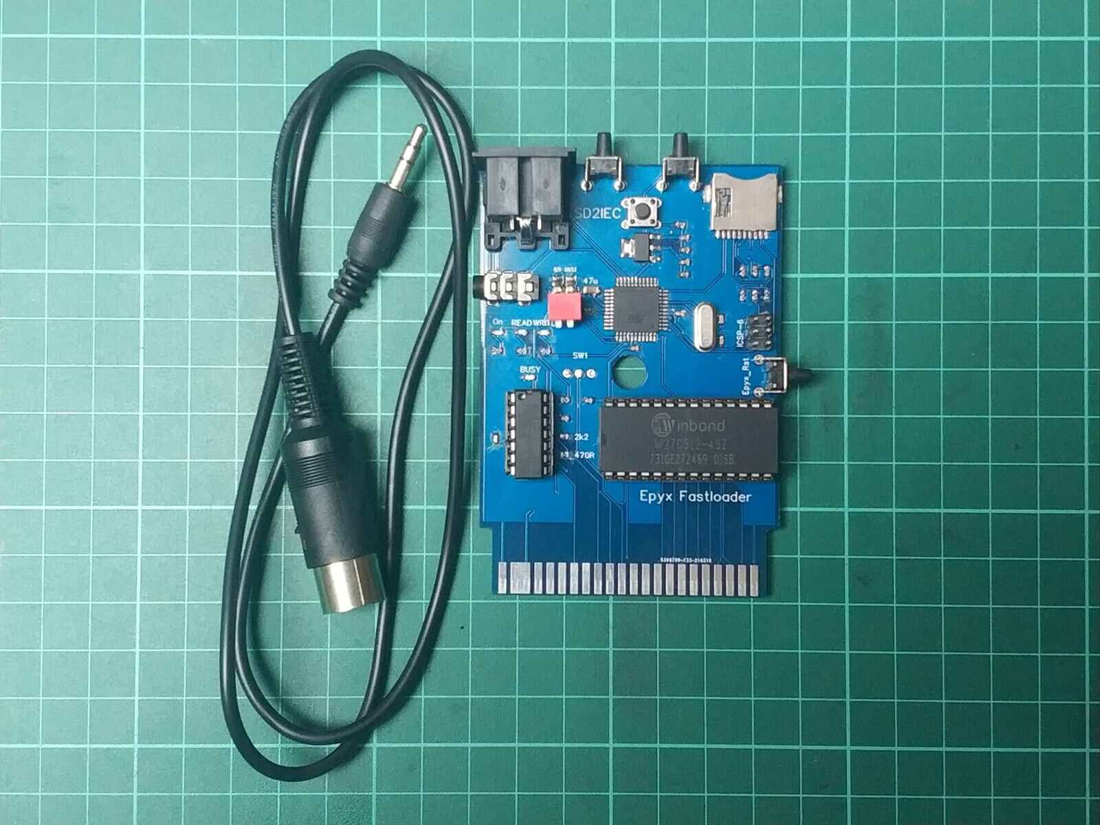 SD2IEC Floppy Drive Emulator with Epyx Fast load Cartridge for Commodo ...